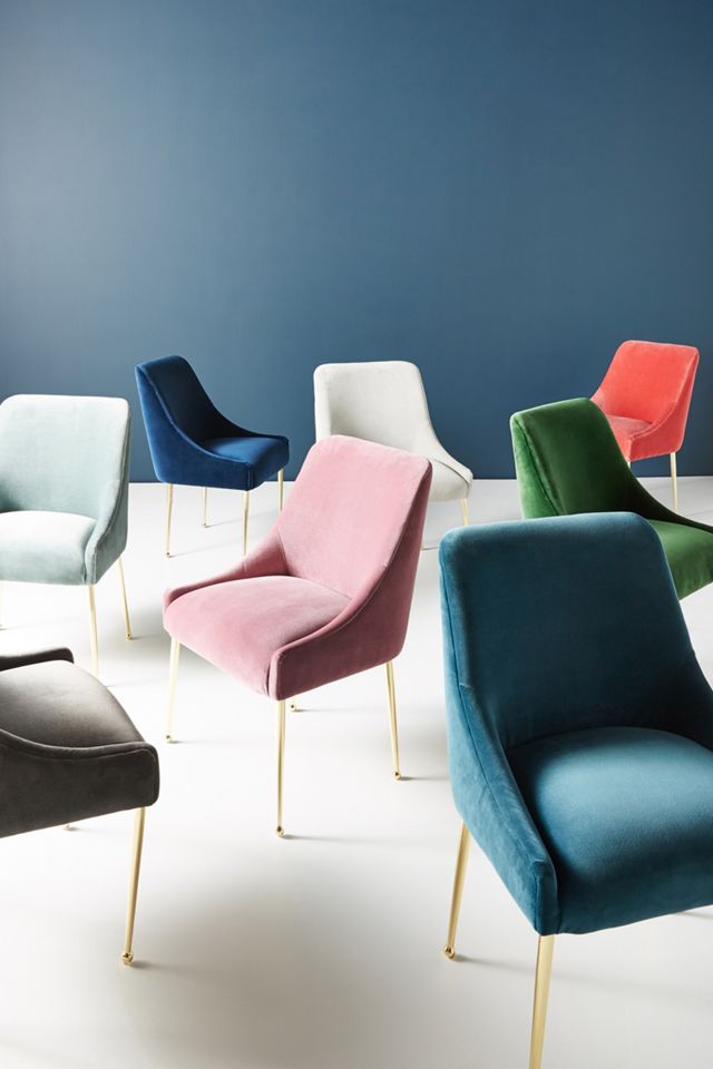 Anthropologie velvet chair store