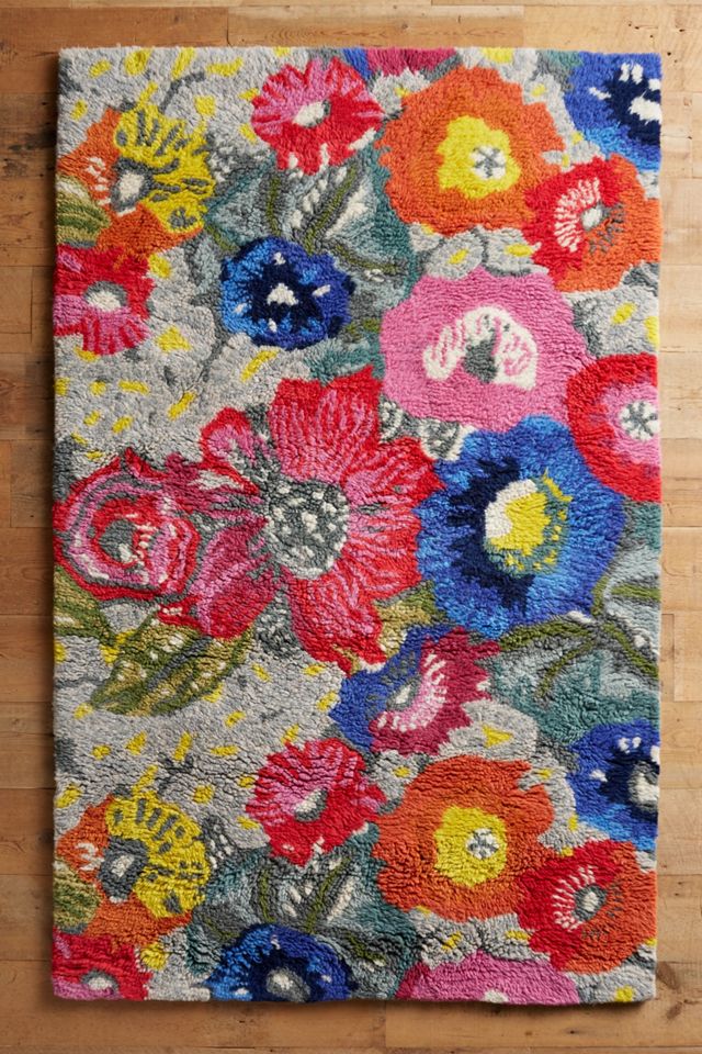 Poppy Patch Rug | Anthropologie