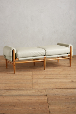 Premium Leather Rhys Bench | AnthroLiving