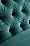Velvet Fan Pleat Settee | Anthropologie