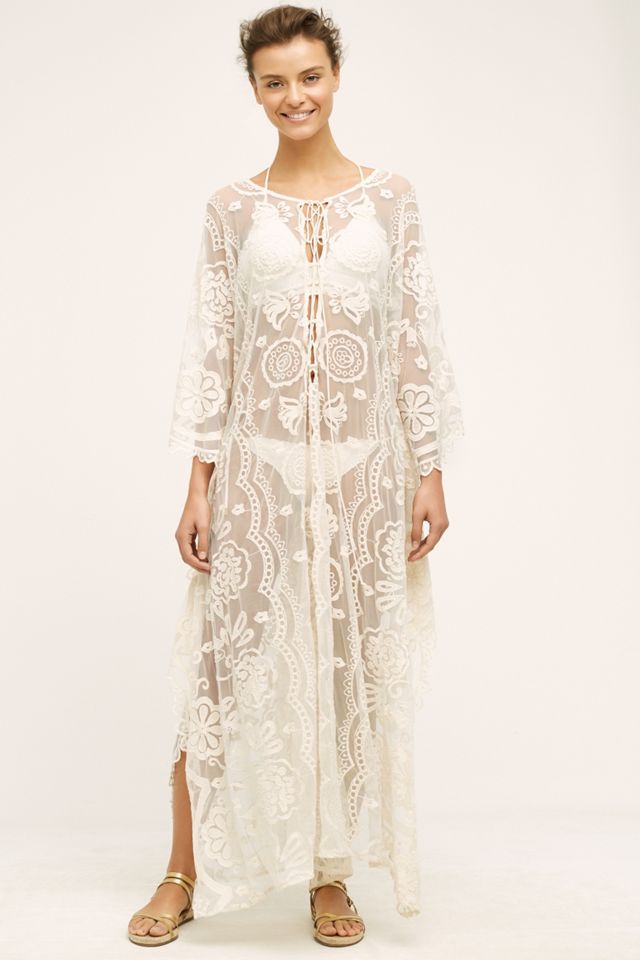 Boracay Lace Caftan | Anthropologie
