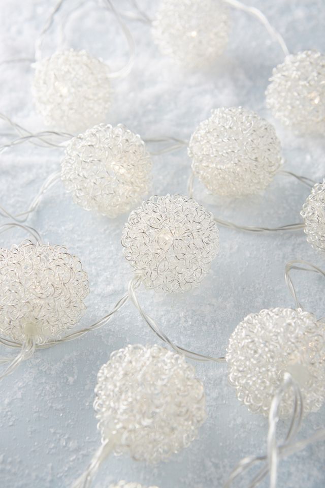 Snowball String Lights | Anthropologie