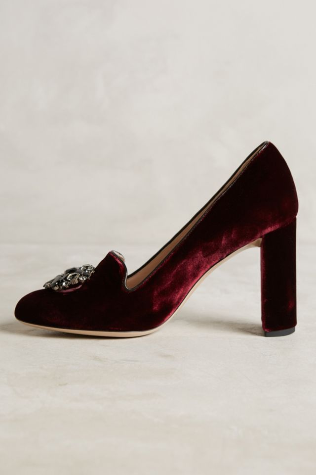 Deimille Bella Smoking Slipper Pumps | Anthropologie