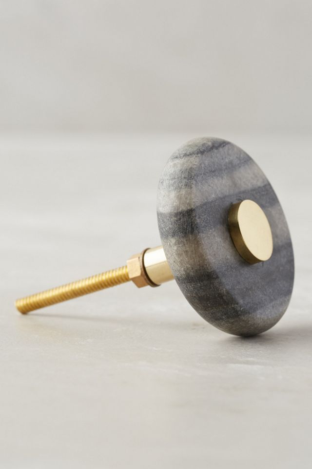 Brass & Marble Knob | AnthroLiving