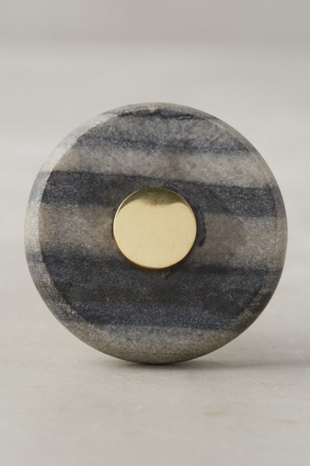 Brass & Marble Knob | AnthroLiving