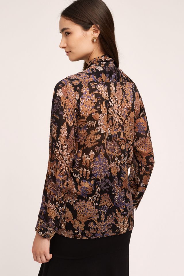 Stemwood Silk Blouse | Anthropologie