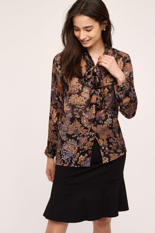 Stemwood Silk Blouse | Anthropologie