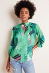 Adeline Paint-Swiped Blouse | Anthropologie