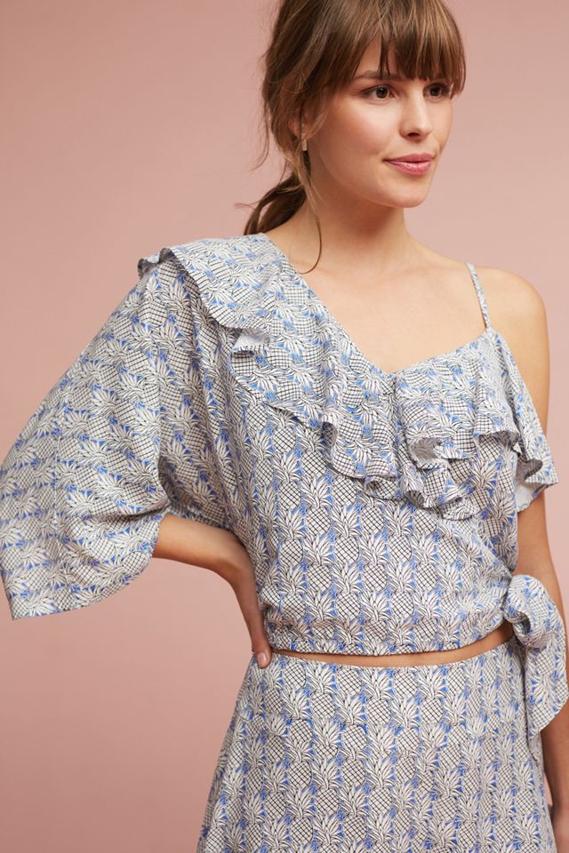 Ruffled Wrap Top | Anthropologie