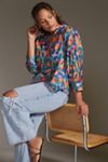 Grace Poole for Anthropologie Printed Blouse | Anthropologie