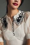 Maeve Sheer Puff-Sleeve Blouse | Anthropologie