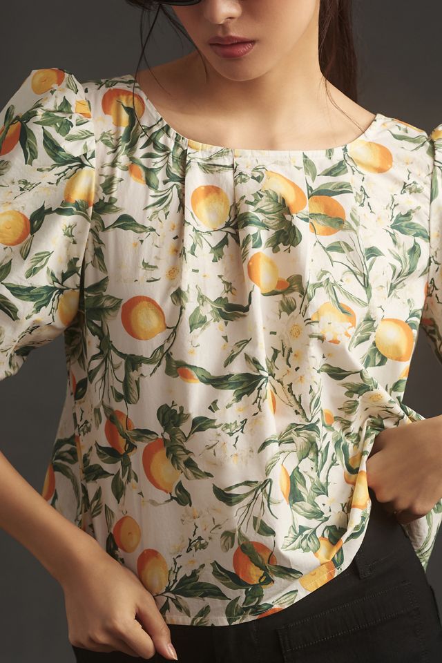 Maeve Bow-Back Swing Blouse | Anthropologie