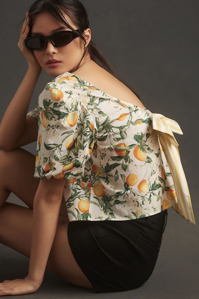 Maeve Bow-Back Swing Blouse | Anthropologie