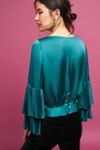 Pleated-Sleeve Blouse | Anthropologie