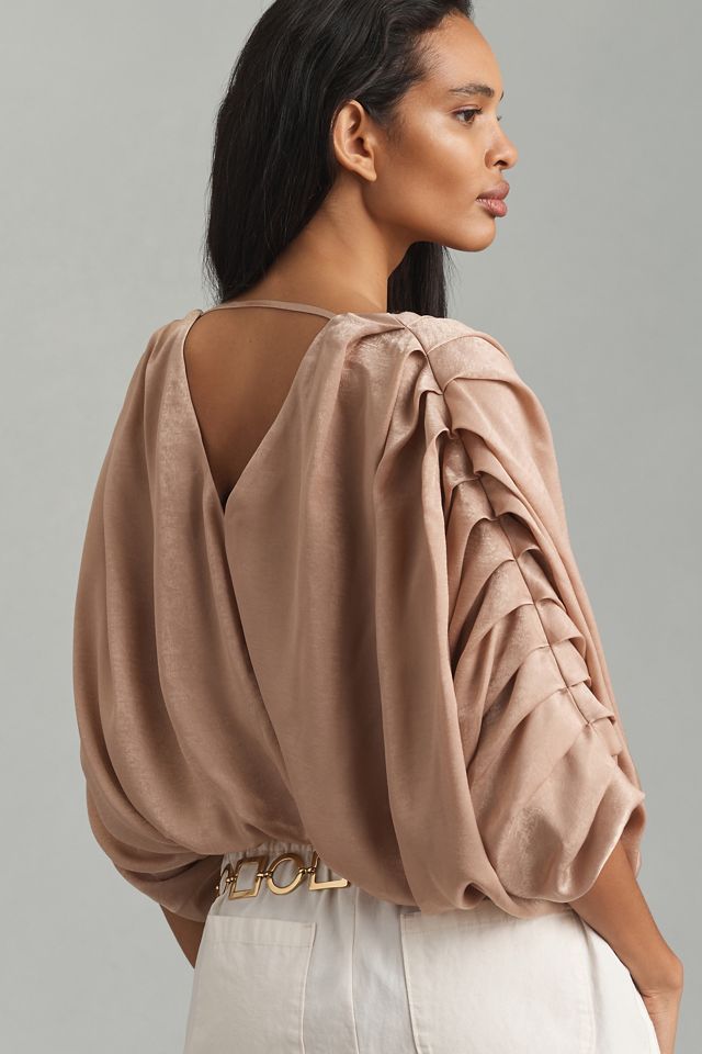 Sunday in Brooklyn Ruched Batwing Blouse | Anthropologie