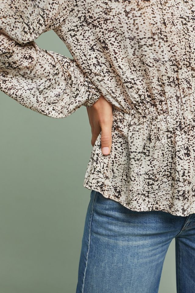 Cloth & Stone Waisted Blouse | Anthropologie