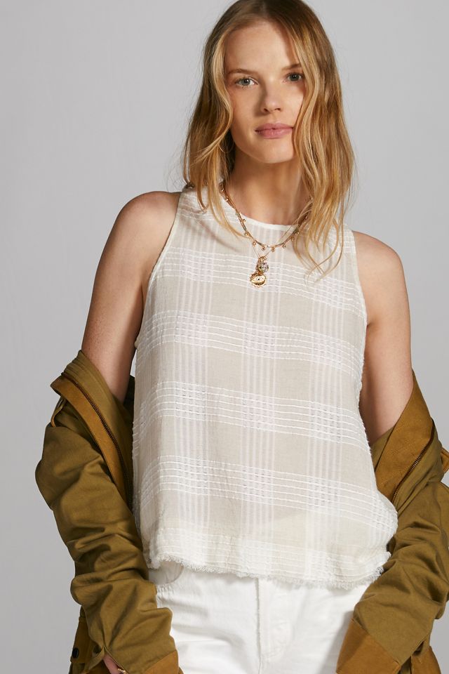 Cloth & Stone Button Back Tank | Anthropologie