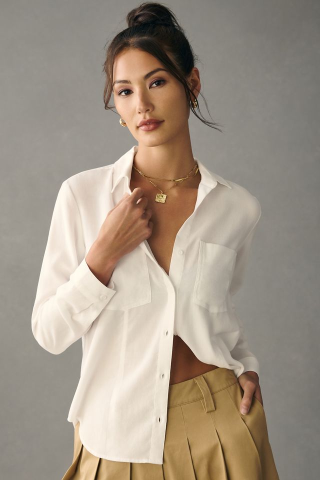 Cloth & Stone Seamed Buttondown Shirt | Anthropologie