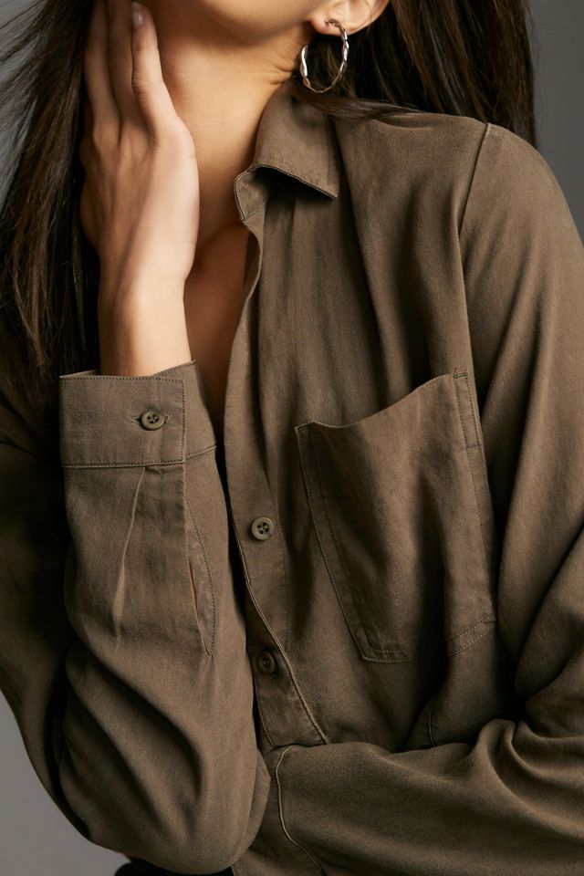 Cloth & Stone Seamed Buttondown Shirt | Anthropologie