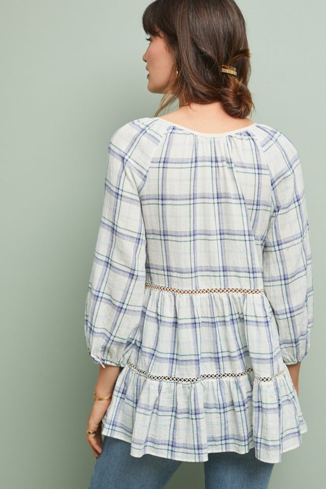 Tiered Plaid Tunic | Anthropologie