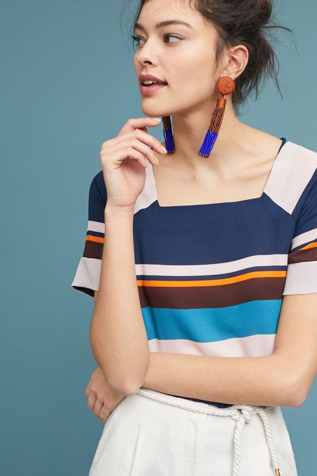 Graphic Striped Top | Anthropologie