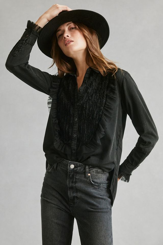 Pilcro Tulle Shirt | Anthropologie UK