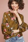 Floriana Printed Buttondown | Anthropologie