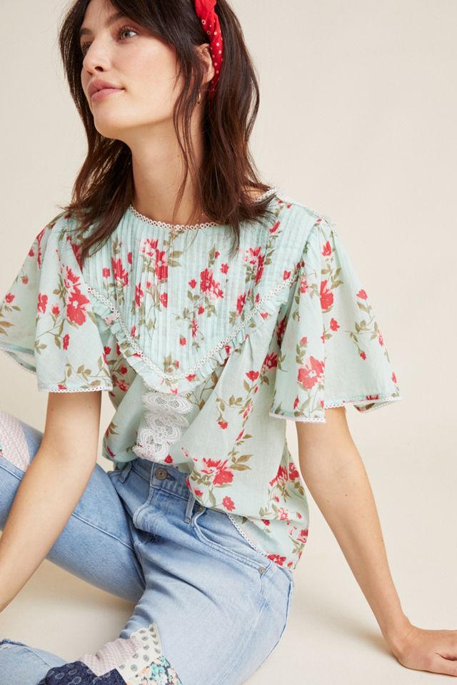 Blissful Floral Blouse | Anthropologie