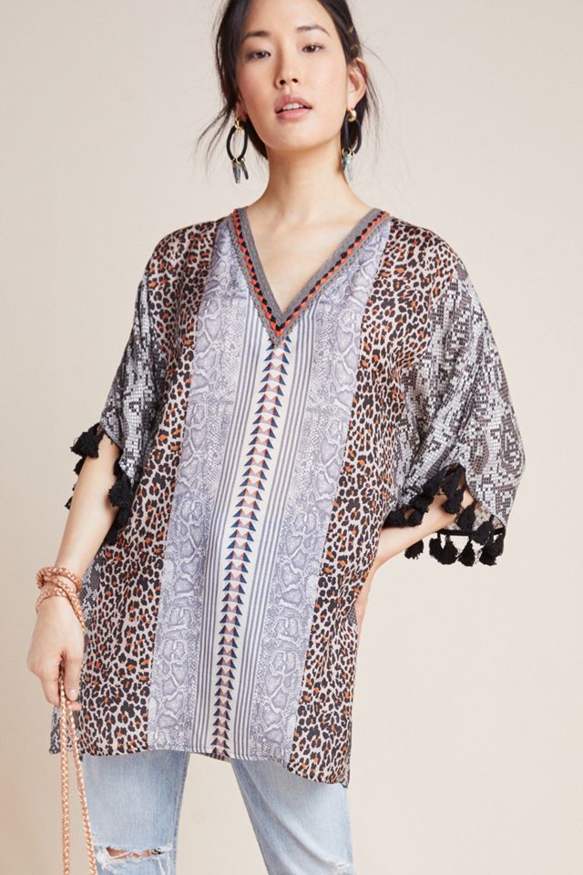Luca Tasseled Tunic | Anthropologie