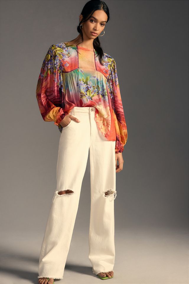 Bl-nk Miranda Peasant Blouse | Anthropologie