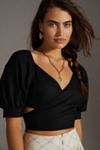 V-Neck Open-Back Crop Top | Anthropologie