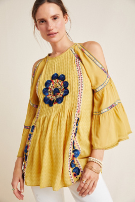 Bexley Open-Shoulder Tunic | Anthropologie