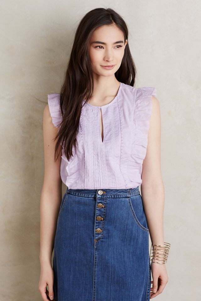 Pippa Ruffled Tank | Anthropologie