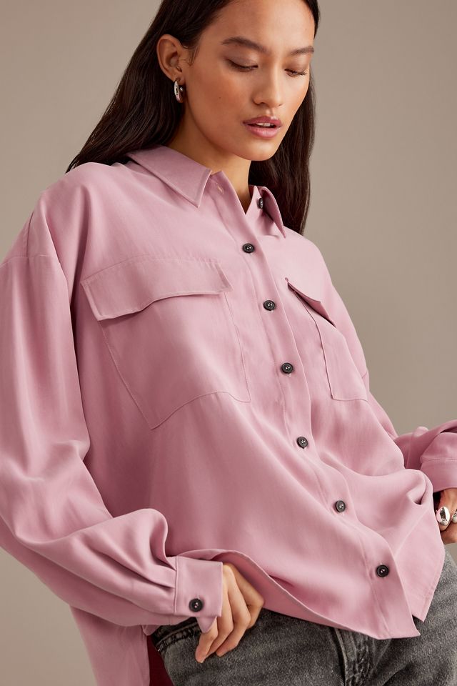 Selected Femme Long-Sleeve Cargo Shirt | Anthropologie UK