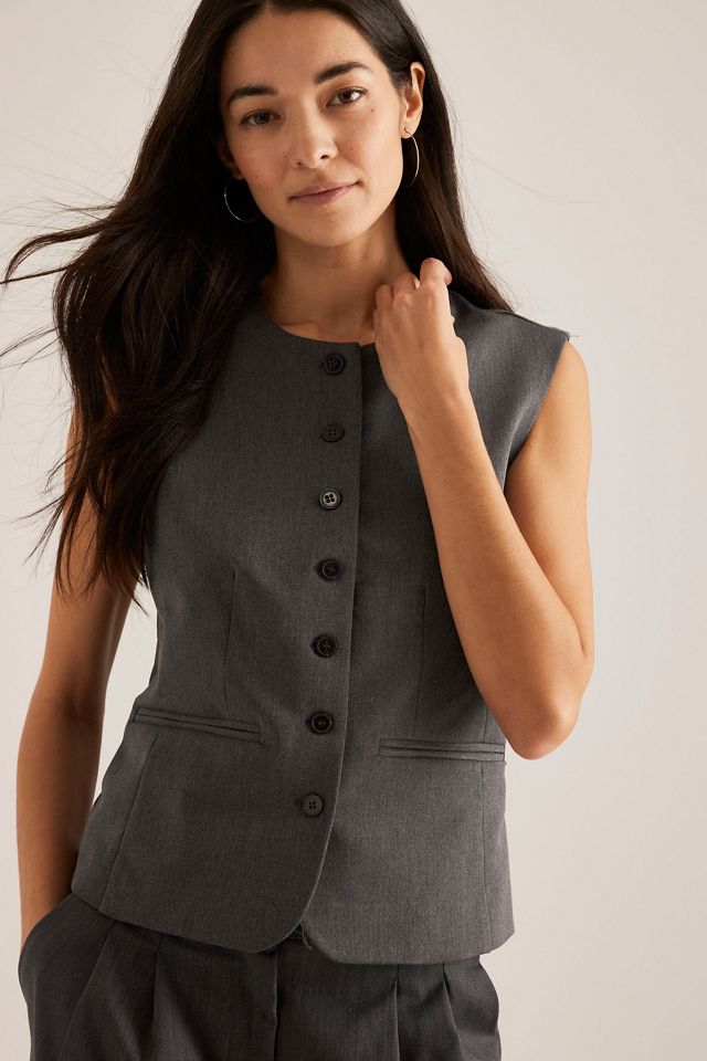Selected Femme Piya Fitted Vest | Anthropologie UK