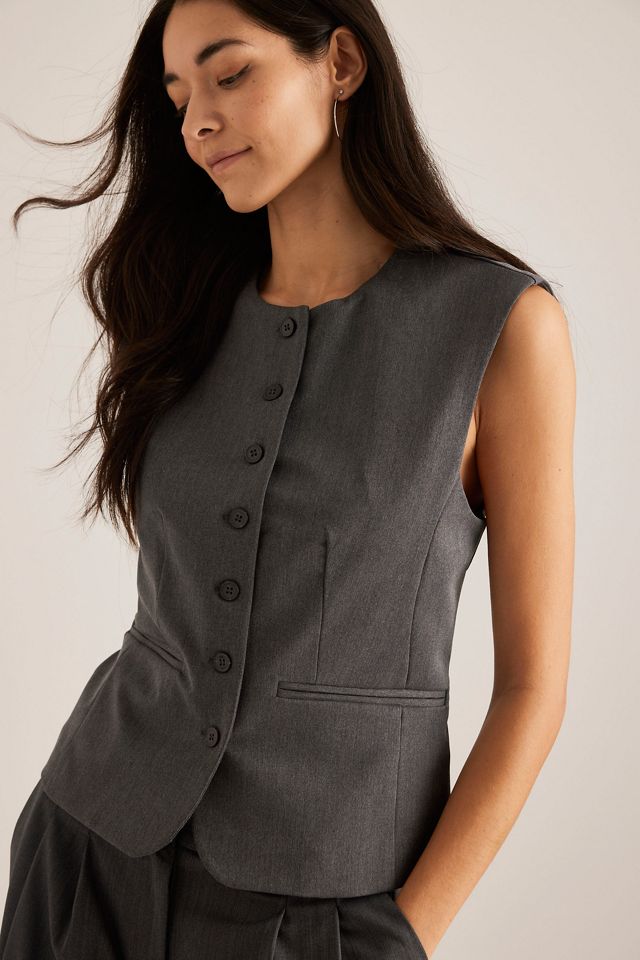 Selected Femme Piya Fitted Vest | Anthropologie UK