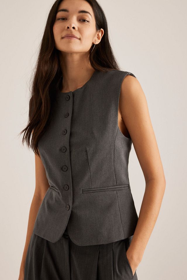 Selected Femme Piya Fitted Vest | Anthropologie UK