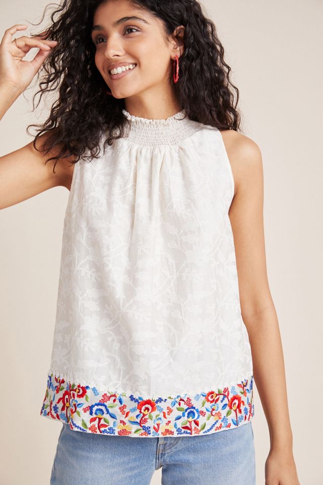 Erin Embroidered Blouse | Anthropologie