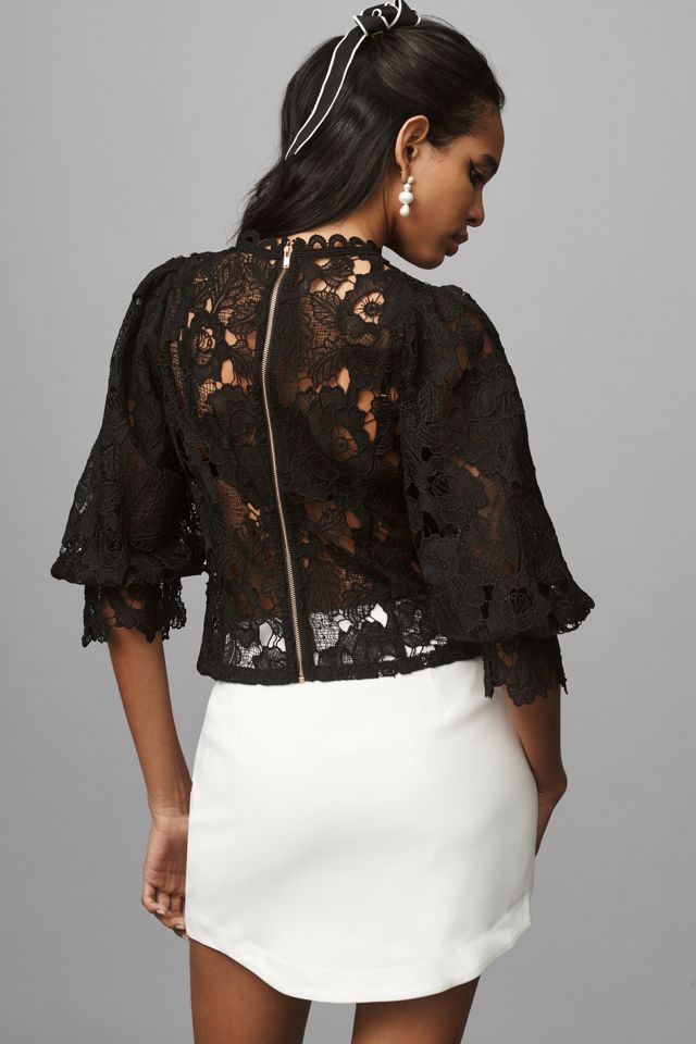 Sarah Hann Lace Blouse | Anthropologie