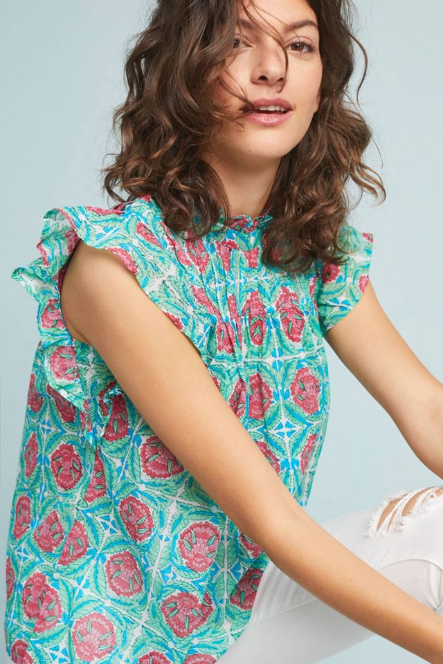 Helena Ruffled Blouse | Anthropologie