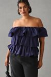 Maeve Tiered Ruffled Top | Anthropologie