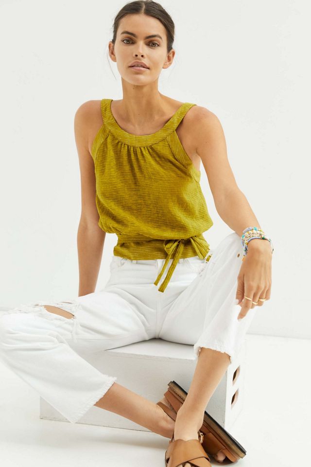 Belted Cross-Back Tank | Anthropologie