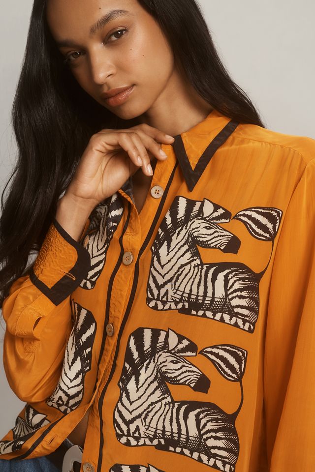 Farm Rio Classic Buttondown Shirt | Anthropologie