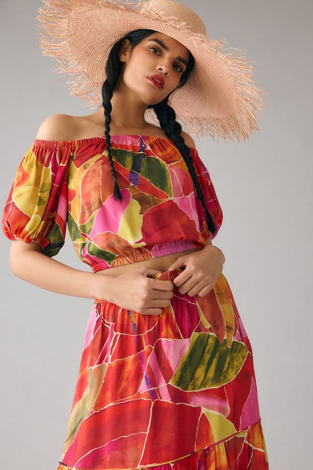 Farm Rio x Anthropologie Off-The-Shoulder Bubble Top | Anthropologie