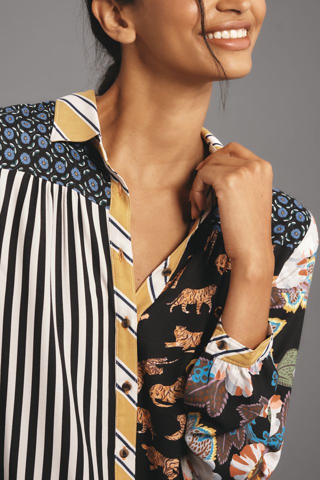 The Paz Buttondown Shirt by Maeve | Anthropologie