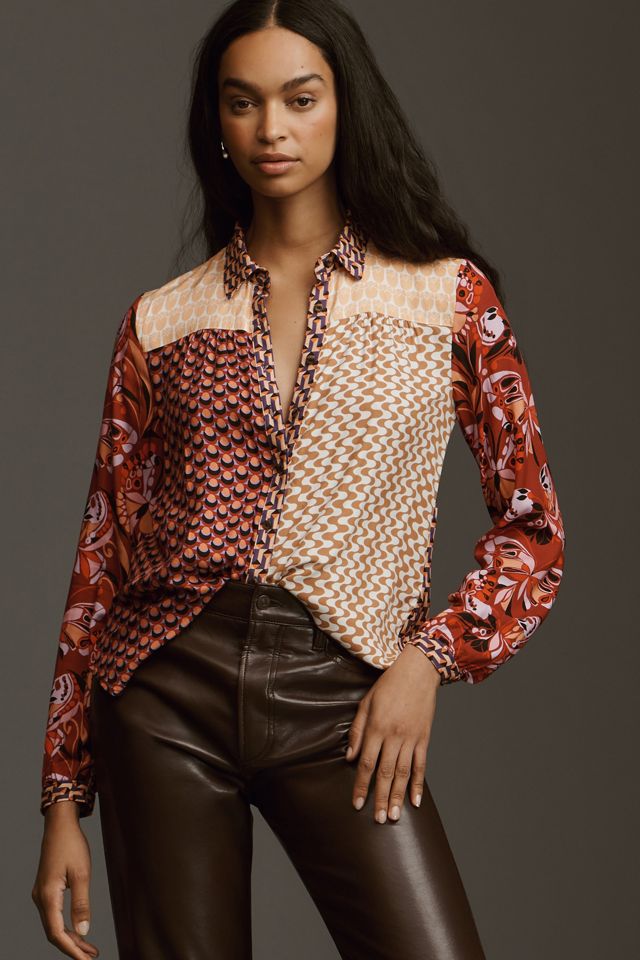 The Paz Buttondown Shirt by Maeve | Anthropologie