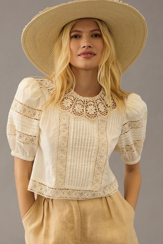 Hunter Bell Ousie Lace Blouse | Anthropologie
