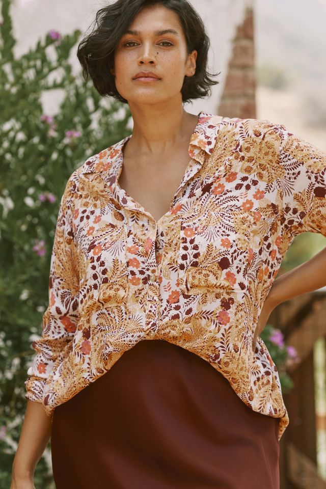 The Romy Relaxed Buttondown Shirt by Pilcro | Anthropologie