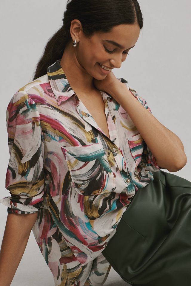 Pilcro The Romy Relaxed Shirt | Anthropologie UK
