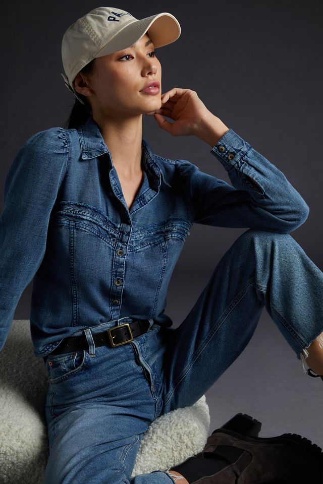 Pilcro Corset Blouse | Anthropologie